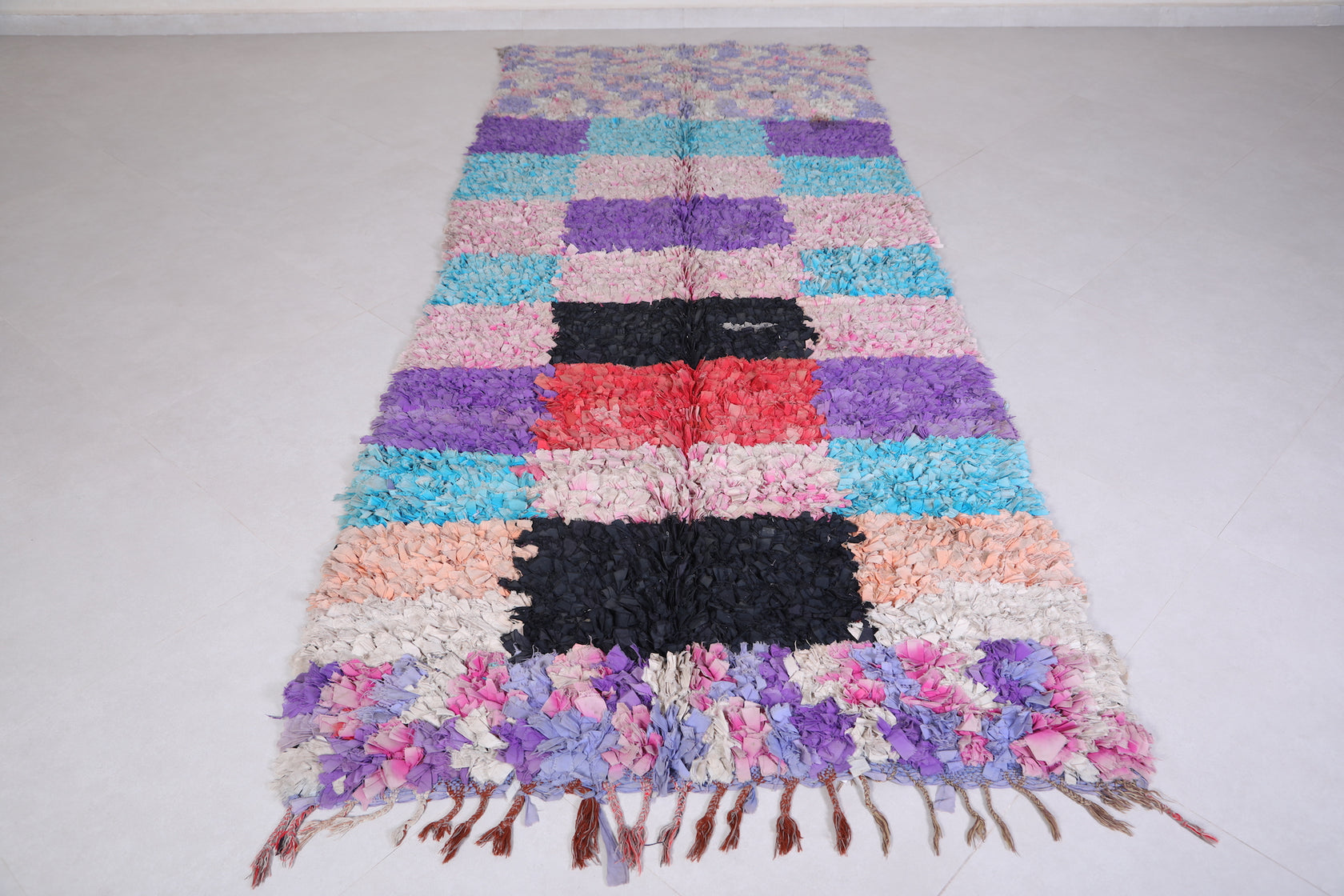 Vintage moroccan handmade berber runner rug 4 FT X 9.9 FT ...